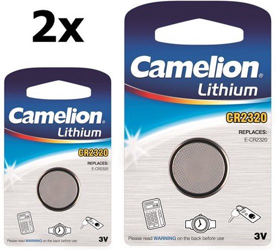 Camelion CR2320 lithium knoopcel batterij - 2 Stuks | bol