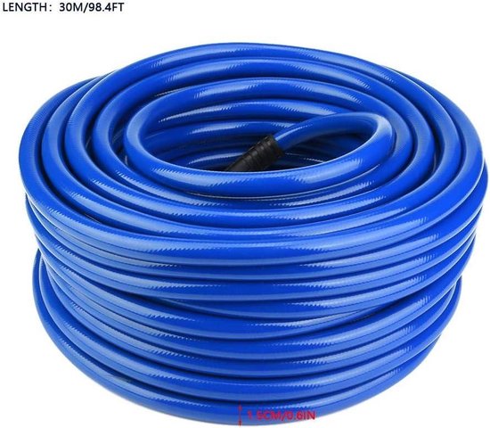 Hogedruk pneumatische slang - Flexibele PVC-luchtslang - 30m lengte - 1 ...