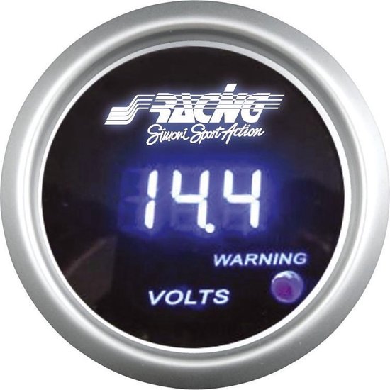Simoni Racing Digitaal Instrument - Voltmeter - 52mm | bol