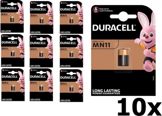 Duracell A11 MN11 11A 6V Security alkaline batterij - 10 Stuks | bol