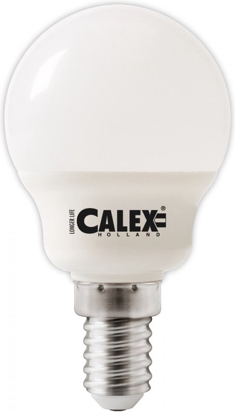 Calex LED-kogellamp 240V 3W 200lm E14 P45, 2200K Extra Warmwit - 1 Stuk | bol