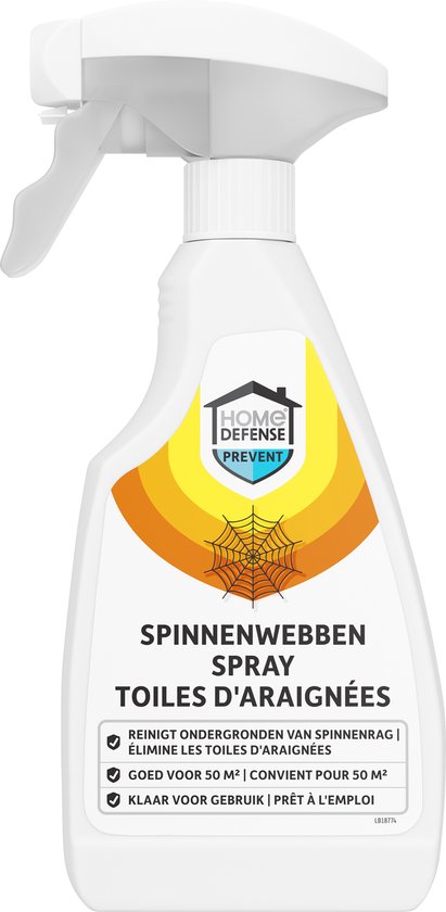 HOME DEFENSE Spinnenwebben Spray - Anti spinnen - 500ml | bol