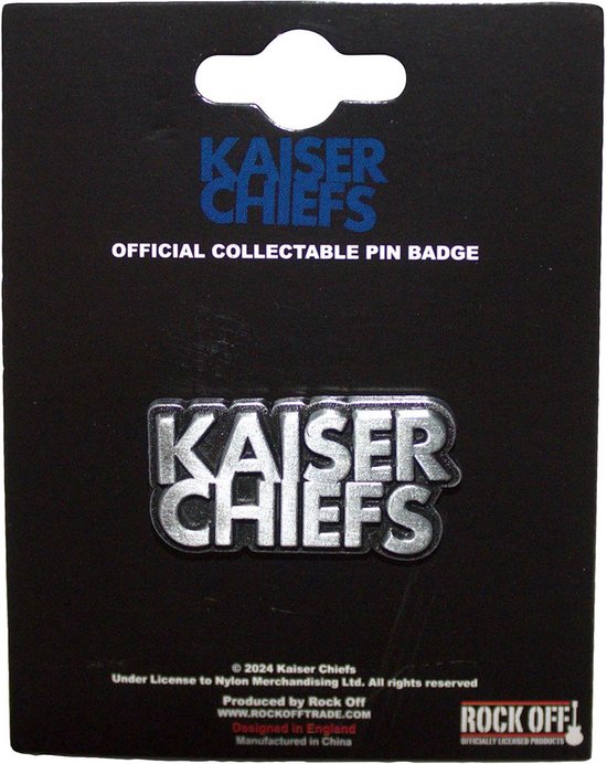 Kaiser Chiefs - Skewed Logo Pin - Zilverkleurig | bol