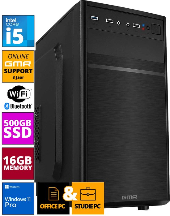 Intel Compleet PC | Intel Core i5 | 16 GB RAM | 500 GB SSD | Windows 11 ...