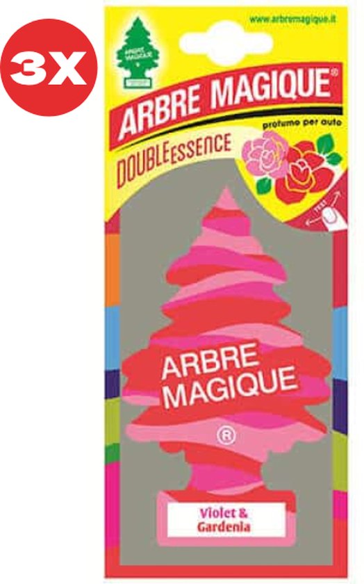 3 stuks Viooltje Gardenia Arbre Magique Geurboom luchtverfrisser voor ...