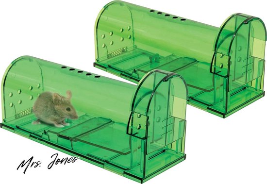 Mrs. Jones Small Human Trap to Catch Mice and Other Rodents - Pack of 2 ...