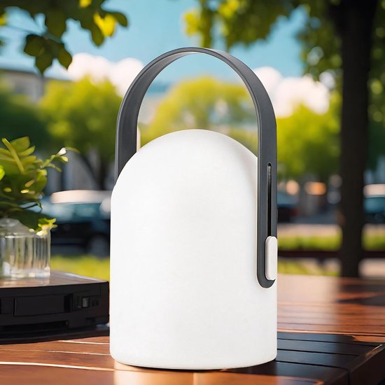 Draagbare draadloze lantaarn tafellamp Krachtige, langdurige lamp op ...
