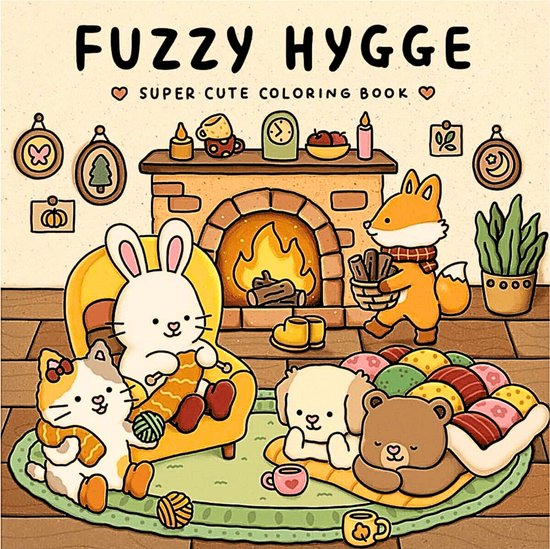 Fuzzy Hygge Coco Wyo - Coloring Book - Colortok - Kleurboek voor Volwassenen - Relax | bol