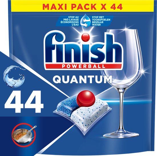 Finish Quantum All in One Regular Vaatwastabletten - 44 Capsules | bol