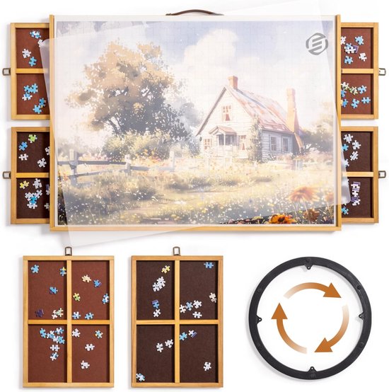 Equivera Puzzeltafel - Puzzelplaat - Puzzel Tafel - Puzzeltafel Deluxe ...