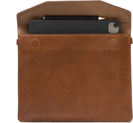 Leren Tas - Leren iPad Tas met Verstelbare Schouderriem - Handgemaakt ...