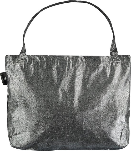 Wallabag Metallic Denim Silver Black | bol