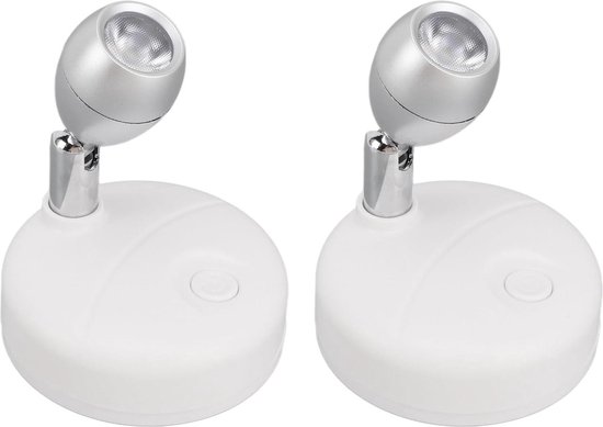 RGB LED Spotlight Accentverlichting - Draadloos en op batterijen - Mini ...