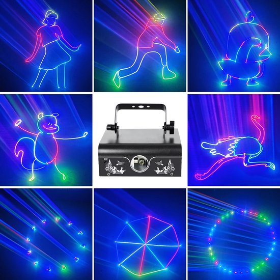 Professionele Full Color Animatie Laser DMX - Discolamp ...