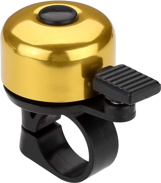 Fietsbel - Fietsbellen - 1 Stuk - Goud met Zwart | bol