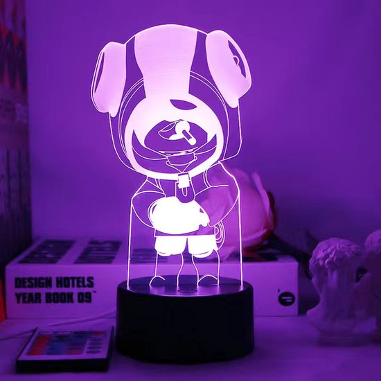 Brawl Stars Leon Nachtlamp - 7 Afwisselende Kleuren - Bureaulamp ...
