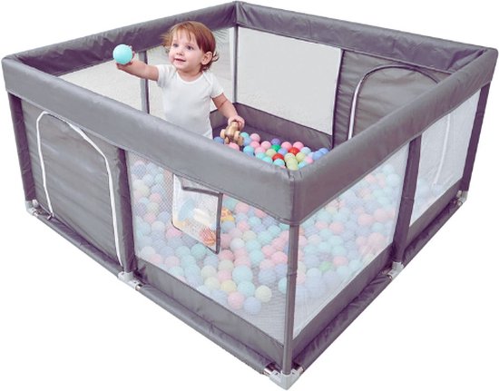 Grote Box Voor Peuters – Stevige Babyspeeltuinen Met Zacht Ademend Gaas ...