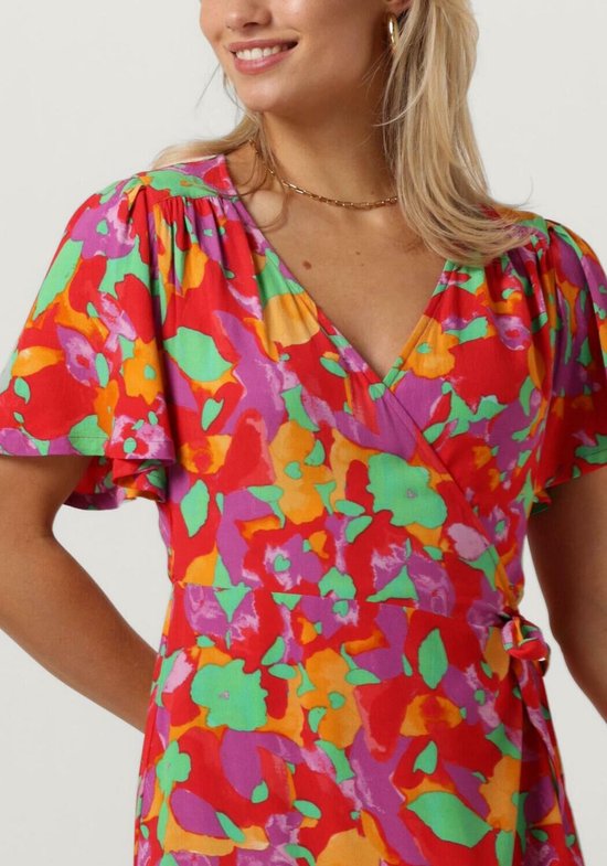 Fabienne Chapot Archana Butterfly Dress Dames - Jurk - Rood - Maat 36 | bol