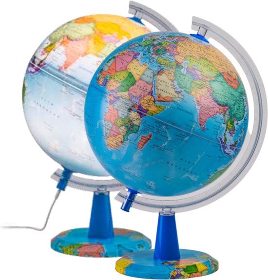 Wereldbol - Globe - Wereldkaart - Verlichte Wereldbol - Educatief ...