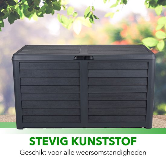 Lifetime Garden Tuinkussenbox 420L - Tuinbox met deksel en slotoptie ...