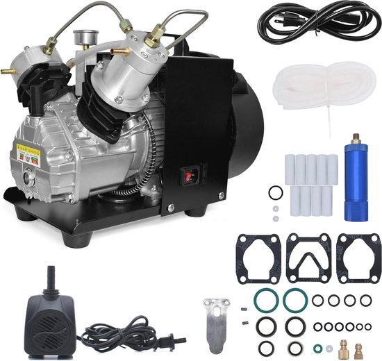 Luchtcompressor 300 Bar voor Duiken en Paintball - Draagbare Hoge Druk ...