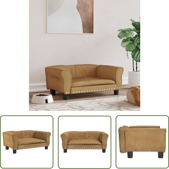 The Living Store Hondenbank s - Hondenbedden - 70 x 45 x 30 cm - Stevig ...