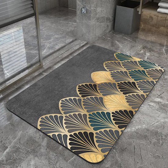 Douchemat - Badmat antislip - Absorberend - Luxe Design - 60x90 cm ...
