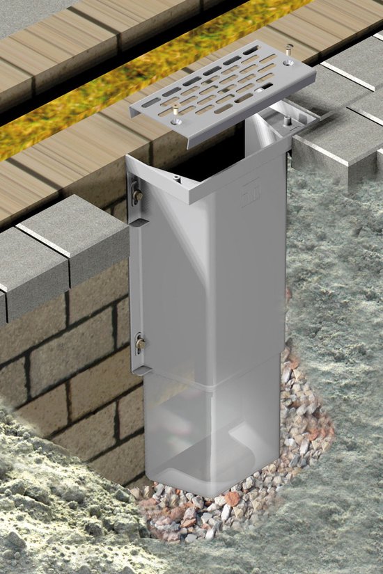 Tilmar Koekoek T174-A - Ventilatiebak met RVS rooster - Voor ...