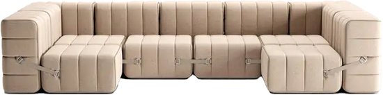 ambivalenz modulaire bank curt – u vorm – beige | bol