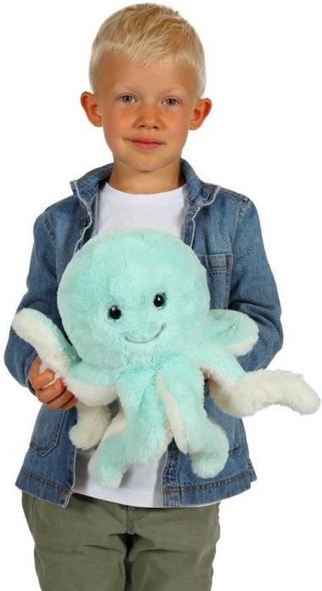 Octopus knuffel - GIPSY TOYS - Blauw, 32 cm | bol