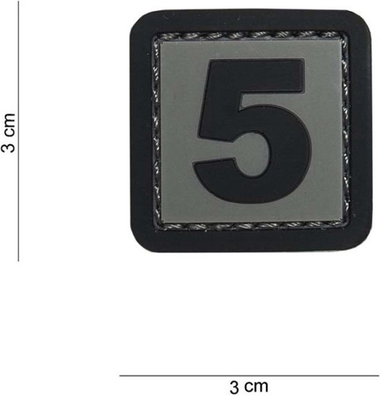Embleem 3D PVC 5 | bol
