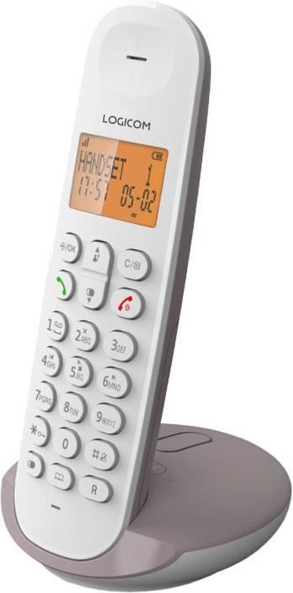Vaste draadloze telefoon - LOGICOM - DECT ILOA 155T SOLO - Taupe - Met ...