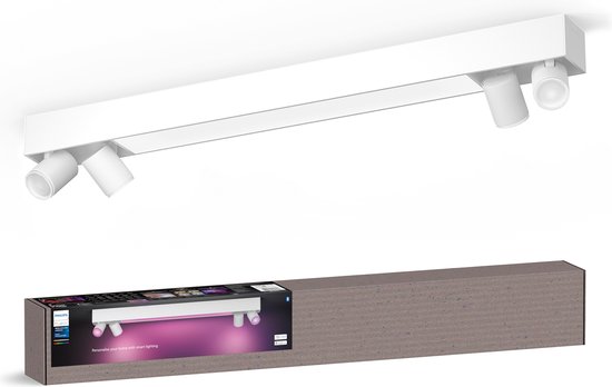 Philips Hue Centris opbouwspot - wit en gekleurd licht - 4-spots - wit ...