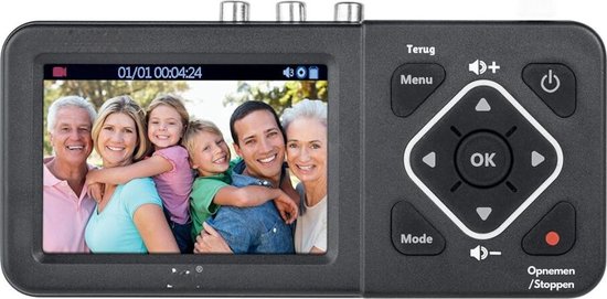 DD® Vhs Videorecorder - Videorecorder - Videobanden Digitaliseren - 16x8x3cm - Zwart | bol