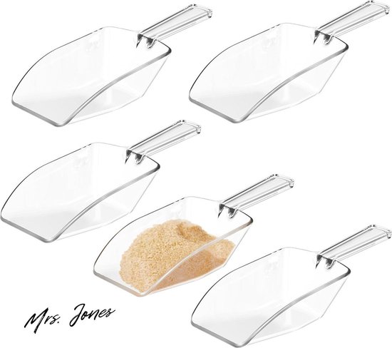 Mrs. Jones Keukenschep 2 eetlepels - klein plastic schepje - set van 5 ...