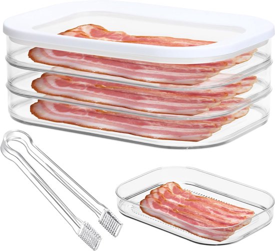 Verse Vleeswarendoos - 22,5 x 16 x 9 cm - Herbruikbare Opbergdoos voor ...