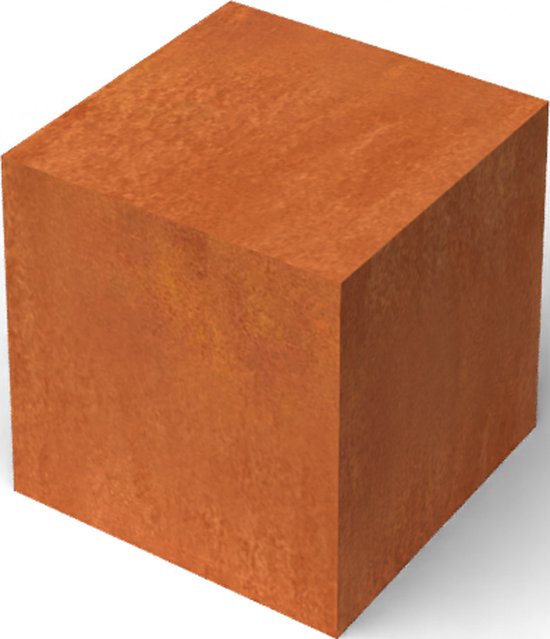 Geroba Cortenstaal - Volle Sokkel 40x40x40cm (lxbxh) | bol