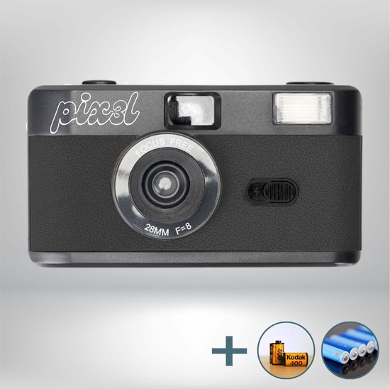 PIX3L - Analoge Camera - Inclusief Rolletje en Batterij - 35 mm - ISO 400 -... | bol