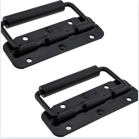 Inklapbare Handgrepen - 2 Stuks - 120 mm - Zwarte Draaggrepen voor ...