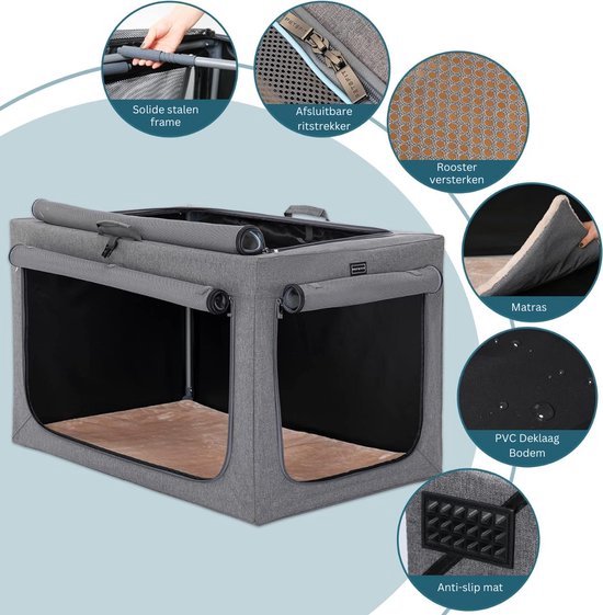 Hondenbench - Draagbare Bench - Opvouwbaar - Voor Kleine Hond - Met ...