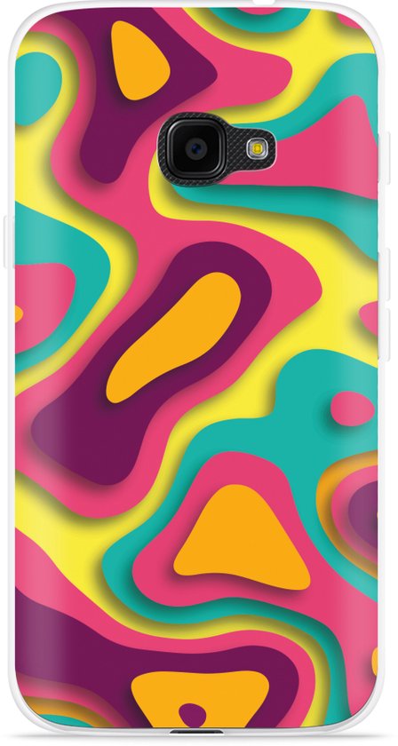 Cazy Hoesje geschikt voor Samsung Galaxy Xcover 4s - Retro Colors | bol
