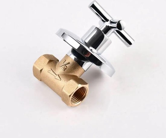 Erfu inbouw Stopkraan 1/2 Chroom | bol