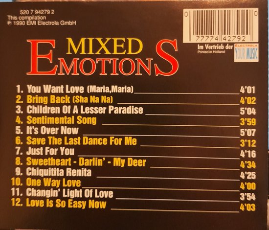 Mixed Emotions - 1xCD album met It's Over Now - 2010 | bol