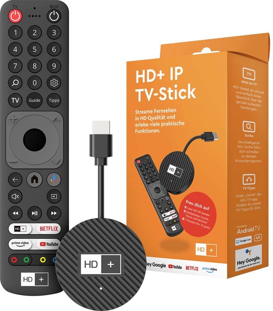 HD Plus IP TV-stick Met afstandsbediening | bol