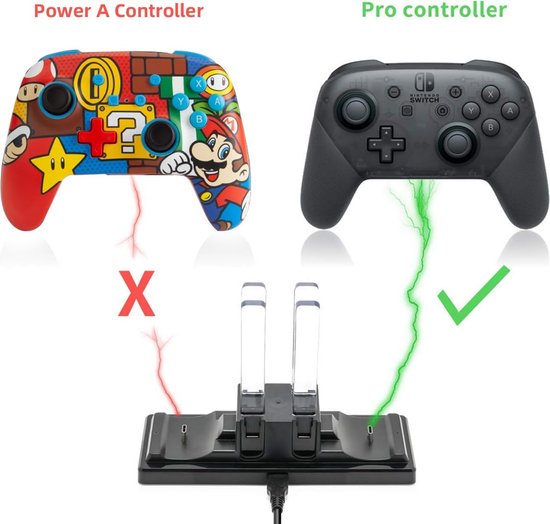 6 in 1 dock-oplader geschikt voor Nintendo Switch-controllers ...