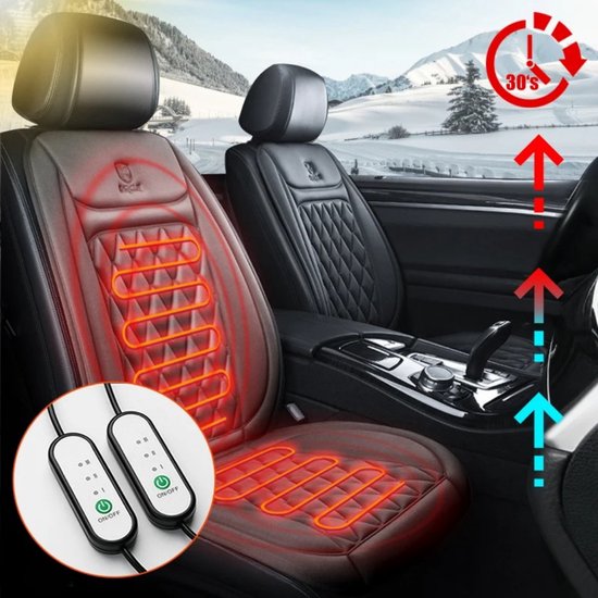 Autostoel Verwarming - Warmtekussen Stoelverwarmer met 3 ...