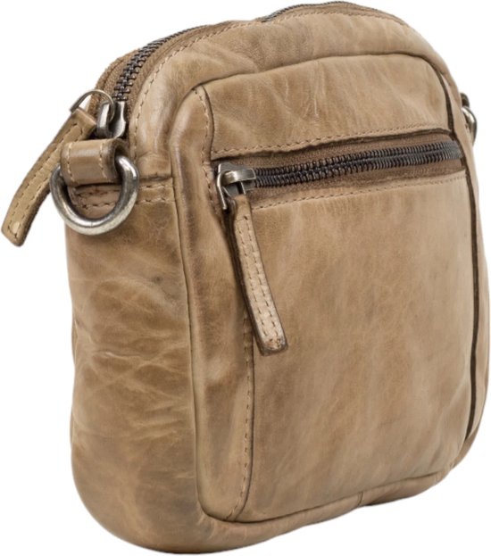TAS - crossbody- taupe- leer -DSTRCT | bol