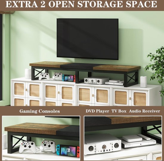 Grote 45 inch TV-verhoger voor 32-60 inch tv - Tafelblad korte tv ...