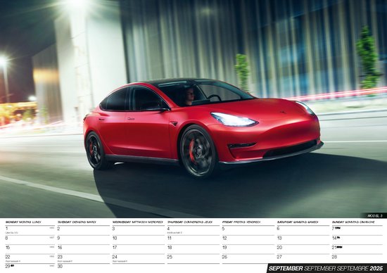 Tesla Kalender 2024
