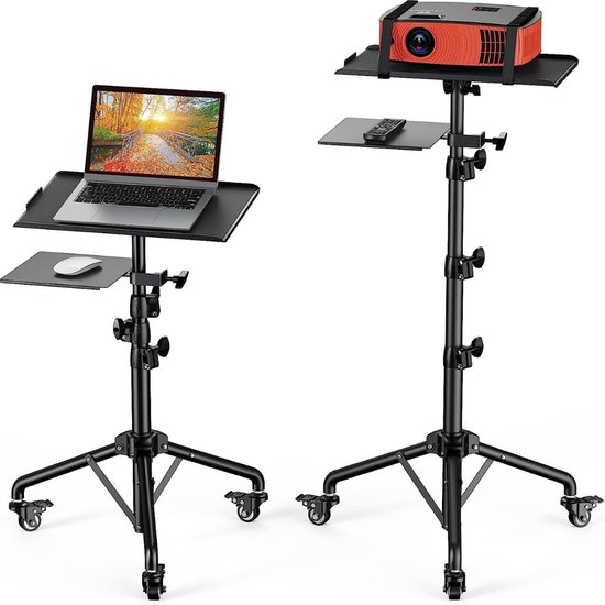 4-in-1 Beamer Statief - Projector Statief Met Wieltjes – Beamer Statief ...